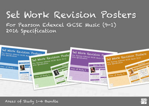 Set Work Revision Posters Bundle for Pearson Edexcel GCSE Music (2016 ...