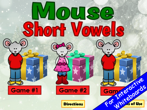 Mouse Short Vowels PowerPoint Game | Teaching Resources