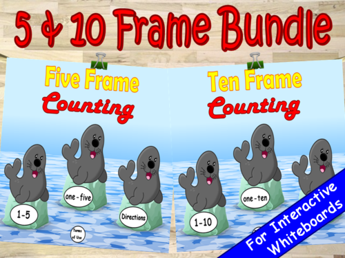 Five Frame and Ten Frame Counting Bundle | Teaching Resources