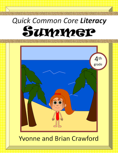 Summer Review No Prep Common Core Literacy (4th grade) | Teaching Resources