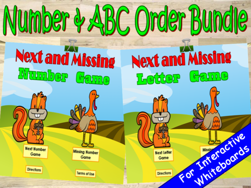 Number and ABC Order PowerPoint Game Bundle | Teaching Resources