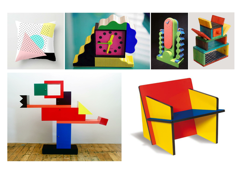 MEMPHIS - images of Memphis style products | Teaching Resources