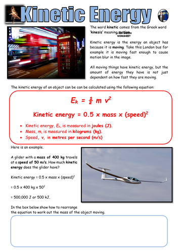 Kinetic Energy | Teaching Resources