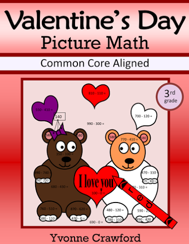 Valentine's Day Color by Number (third grade) Color by Multiplication ...
