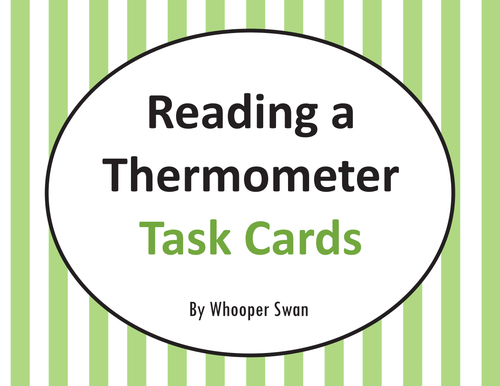 Reading a Thermometer Task Cards | Teaching Resources
