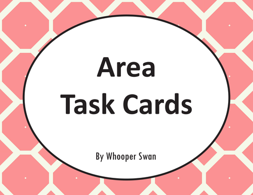 Area Using Grid Task Cards | Teaching Resources