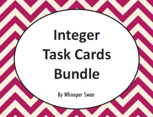 Integer Task Cards Bundle | Teaching Resources