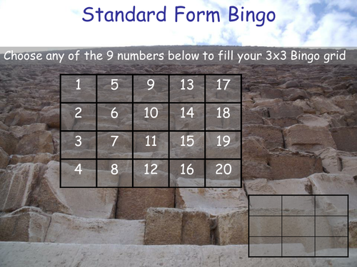 Standard Form Bingo | Teaching Resources