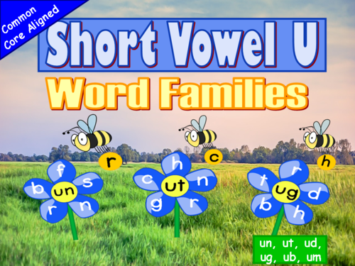 Short Vowels U Word Families | Teaching Resources