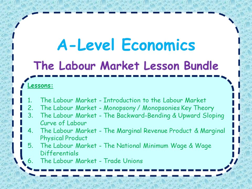 The Labour Market Lesson Bundle - A-Level Economics | Teaching Resources