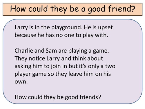 Good friend scenario card sort | Teaching Resources