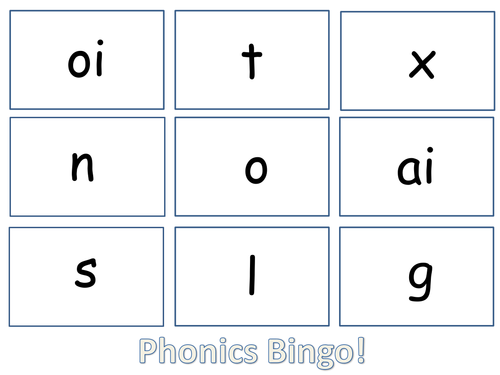 Phonics bingo cards | Teaching Resources