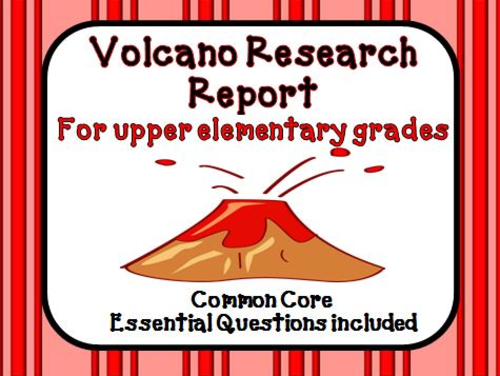 Volcano Research Report by theteacherteam - Teaching Resources - Tes