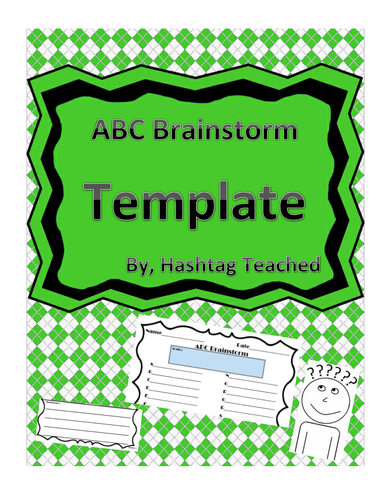 Differentiated ABC Brainstorm Template | Teaching Resources