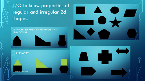 Properties of 2d regular and irregular shapes | Teaching Resources