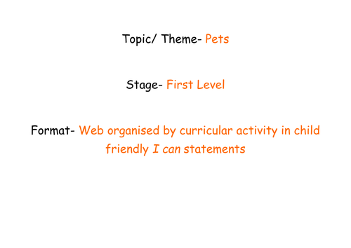 Pets Topic/ Theme Planner | Teaching Resources