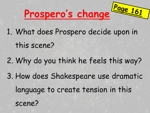 The Tempest - Prospero Act 5 Scene 1 | Teaching Resources