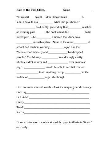 Boss of the Pool activities | Teaching Resources