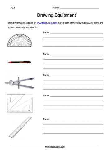 Basic Drawing Equipment | Teaching Resources