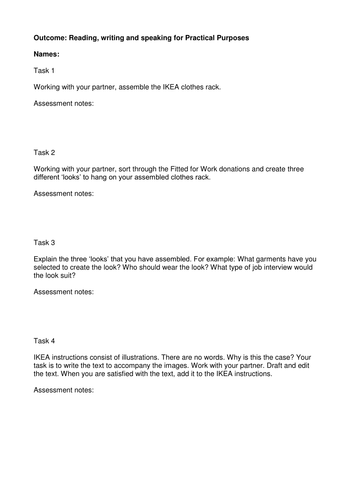 VCAL: Practical Purposes | Teaching Resources