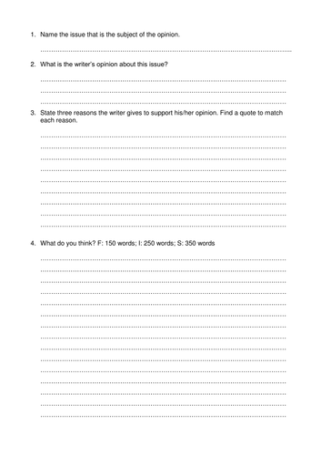 VCAL: Public Debate | Teaching Resources