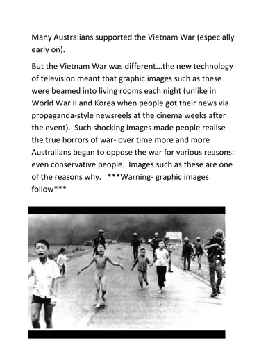 Vietnam War- Graphic images | Teaching Resources