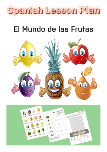 Spanish Lesson Plan: Las Frutas | Teaching Resources
