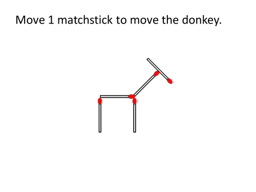 Matchstick Puzzles (PowerPoint with solutions) | Teaching Resources