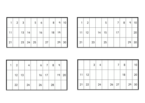 Missing Number Activity Hundred Square - differentiated. | Teaching ... Missing Number Activity Hundred Square - differentiated. | Teaching ...