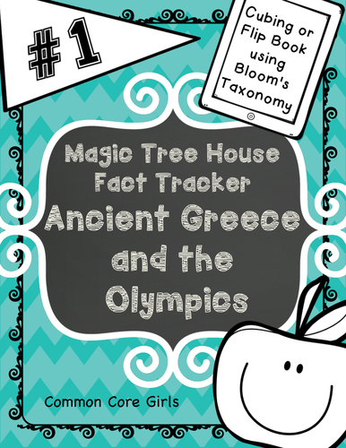 Summer Olympics:Magic Tree House Fact Tracker Flip Book or Cube- Blooms ...
