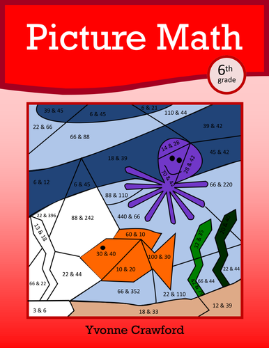 Color by Number (sixth grade) Color by Absolutes, GCF & Quadrants ...