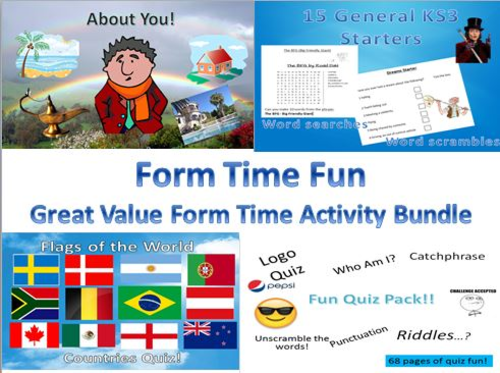 Form Time Fun | Teaching Resources