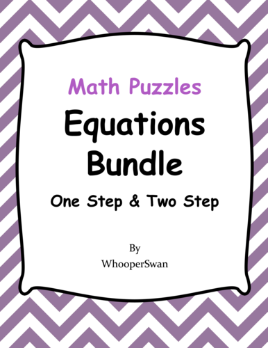 Equations Puzzles Bundle | Teaching Resources