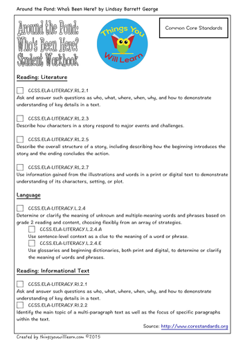 Around the Pond: Who's Been Here? Student Workbook | Teaching Resources