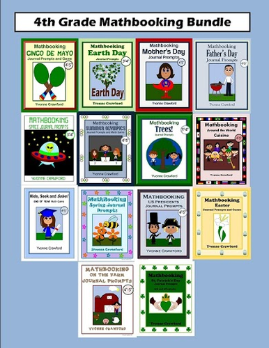Math Journal Prompts for 4th Grade Bundle | Teaching Resources
