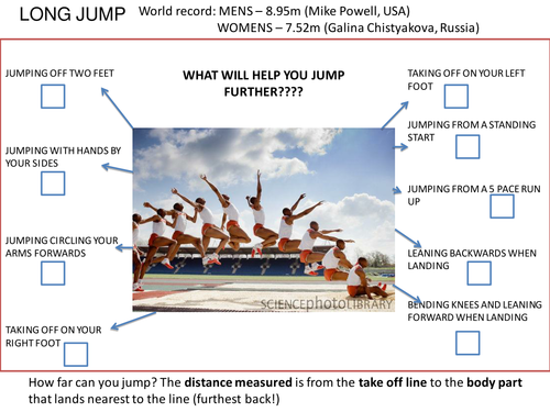 Long Jump Task Sheet | Teaching Resources Long Jump Task Sheet | Teaching Resources