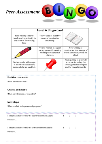 Self and Peer Assessment | Teaching Resources