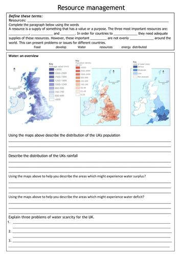 NEW AQA: The Challenge of Resource management | Teaching Resources NEW AQA: The Challenge of Resource management | Teaching Resources