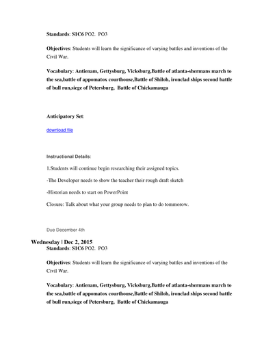 7th grade civil war lesson plans | Teaching Resources