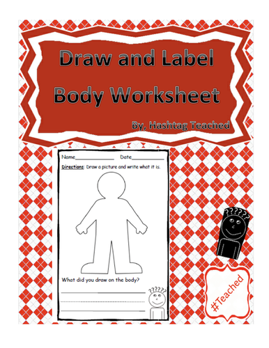 Draw and Label Body Image (Building Early Vocabulary) | Teaching Resources