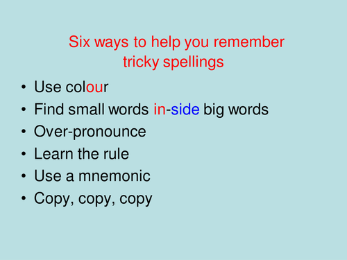 spelling | Teaching Resources