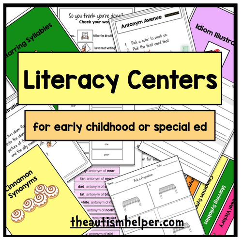 10 Literacy Centers for Special Education | Teaching Resources