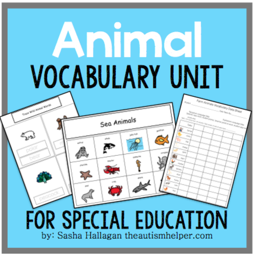 Animal Vocabulary Unit {for Special Education} | Teaching Resources