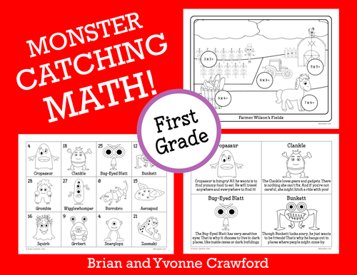 Pokemon GO Inspired Monster Catching Math for First Grade | Teaching ...