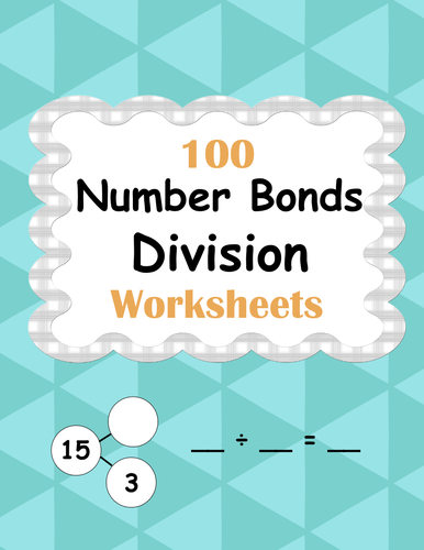 Number Bonds: Division Worksheets | Teaching Resources