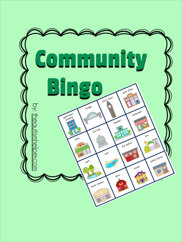 Community Bingo | Teaching Resources