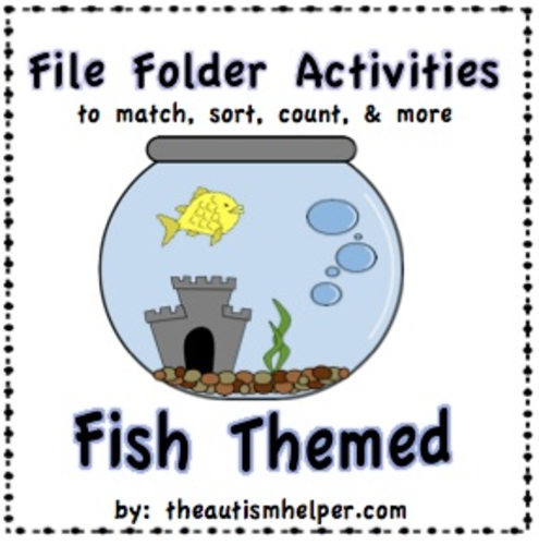 File Folder Activities to Match, Sort, Count, and More! {FISH themed ...