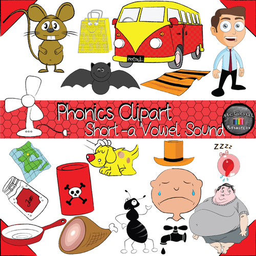 Phonics Clipart: Short a Sound | Teaching Resources