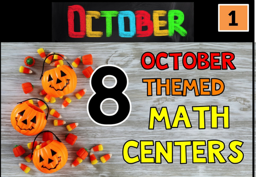 First Grade Math Centers October Year 2 | Teaching Resources