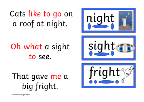 decodable book RWI set 2 sound Fly high 'igh' | Teaching Resources